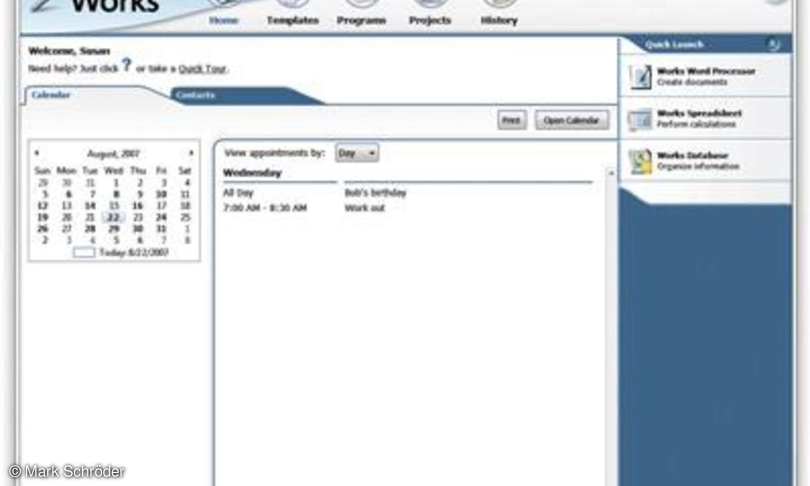 Report Microsoft Works 9.0 - connect-living
