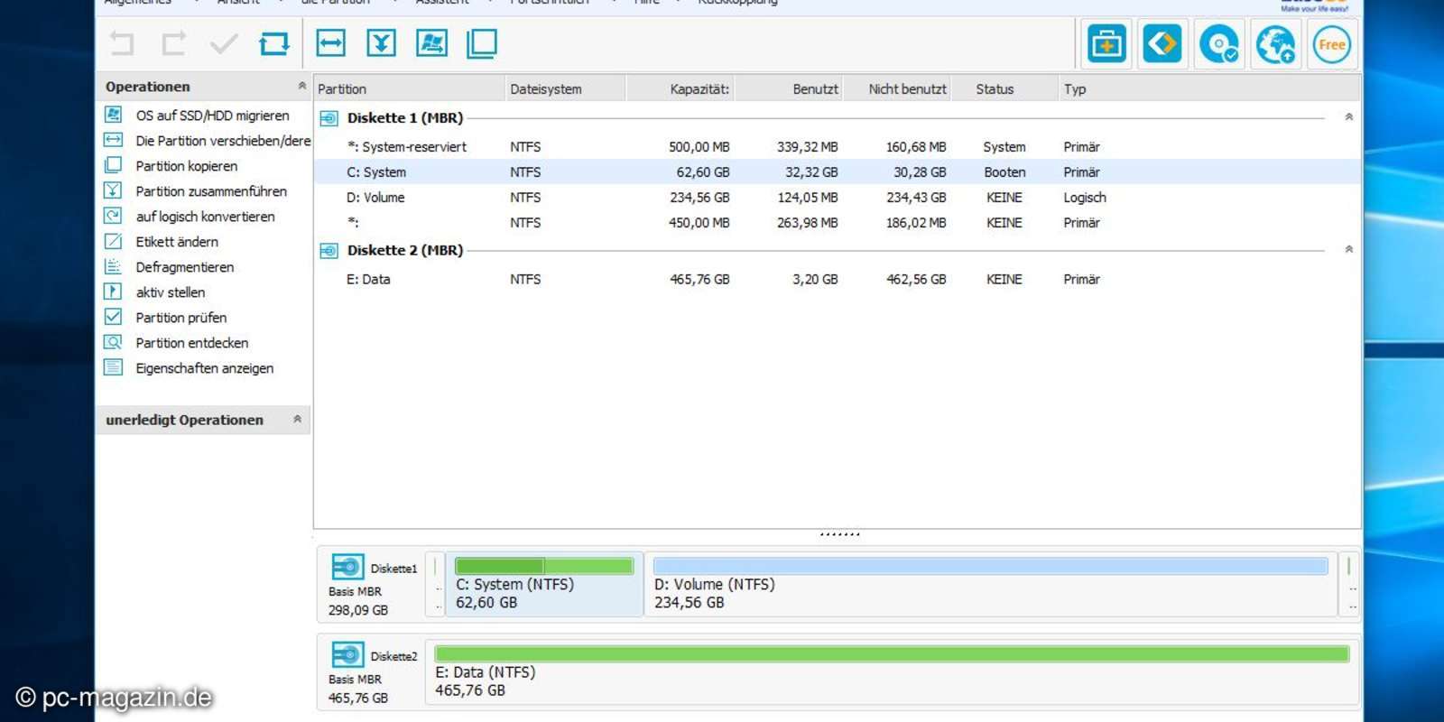 Wie vergrößere ich die C-Partition? - connect-living