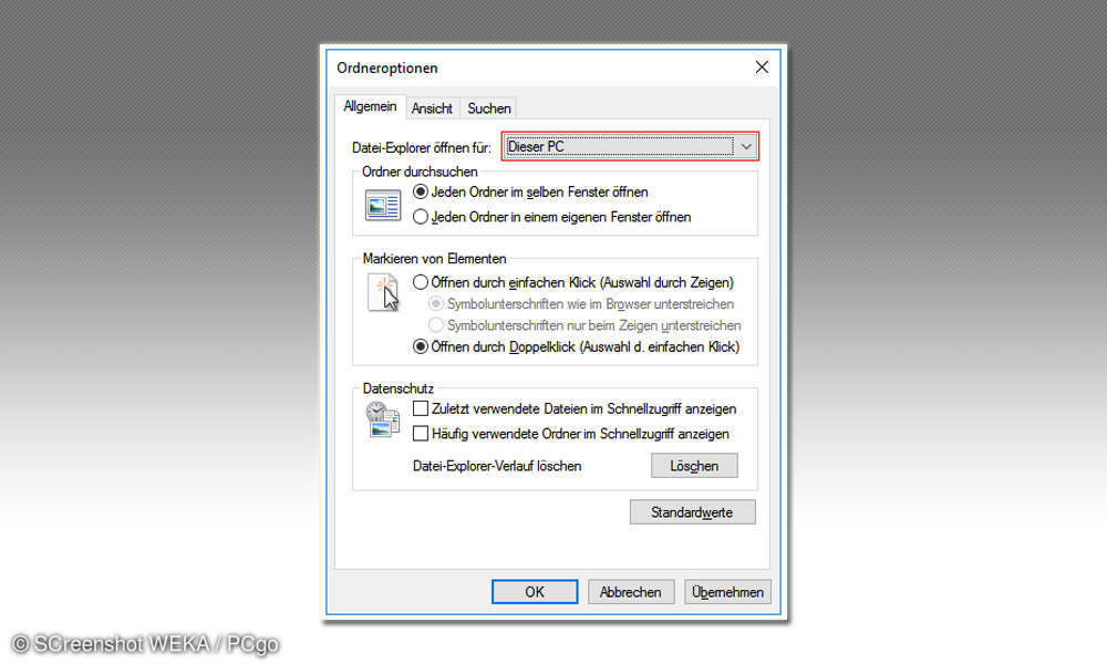Windows 10: Explorer mit "Dieser PC"-Ansicht starten - connect-living