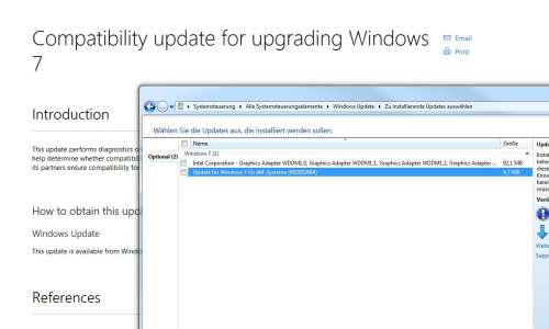 Windows 7: KB2952664-Update bereitet Windows-10-Verweigerern Sorgen - connect-living