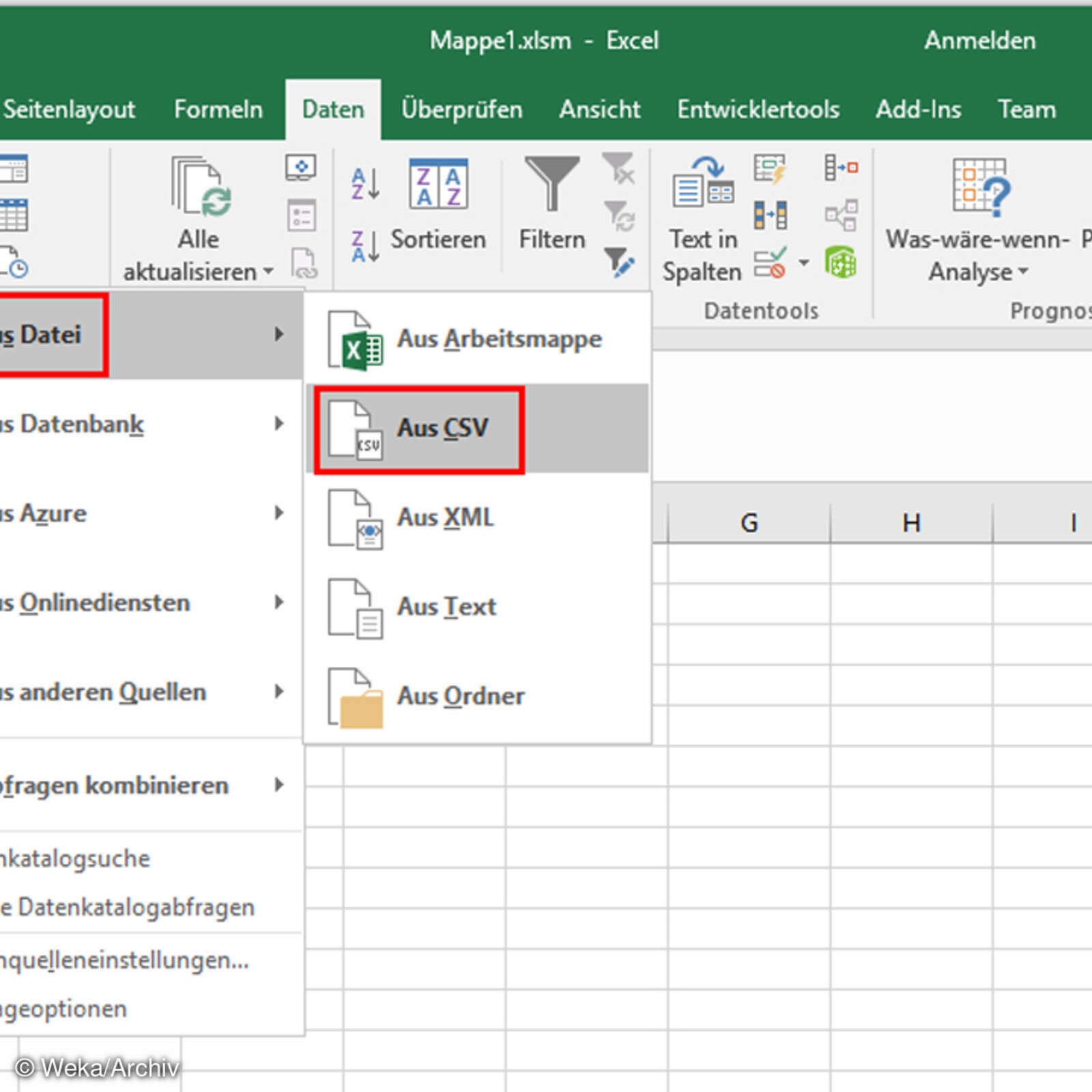 Excel: CSV-Dateien importieren - Anleitung - connect-living