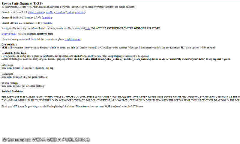 Skyrim Mods: SKSE und Installation der ersten Mod - connect-living