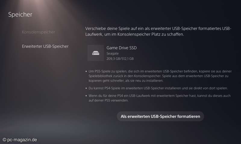 PS5: Externe Festplatte oder USB-Stick formatieren und anschließen ...
