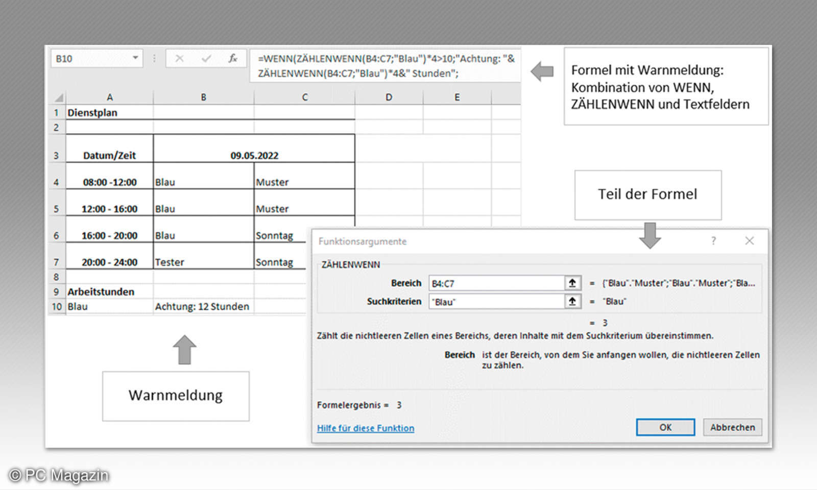 Excel: Flexible Dienstpläne erstellen - so geht's - connect-living