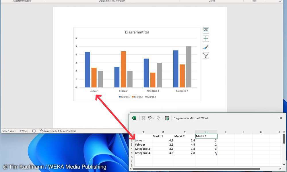 Wie erstelle ich Diagramme in Microsoft Word? - connect-living
