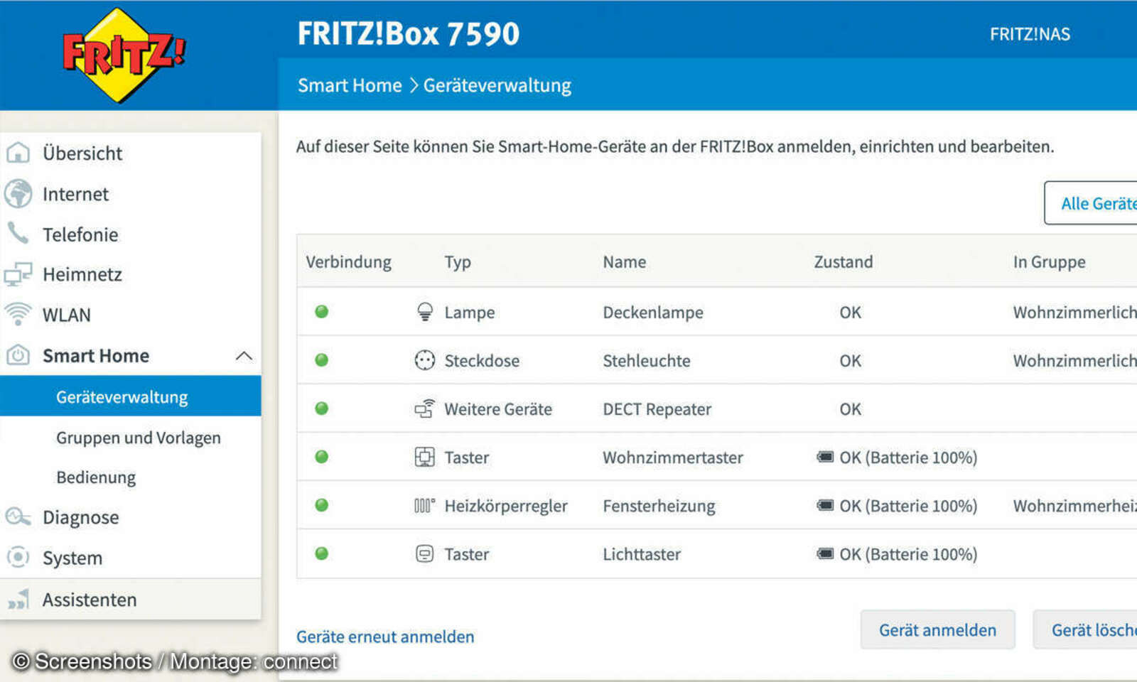 Smart-Home mit der Fritzbox - so geht's - connect-living