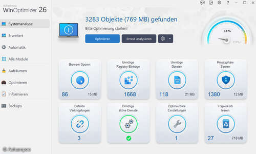 WinOptimizer 26: Das ist der neue Windows-Tuning-Baukasten - connect-living