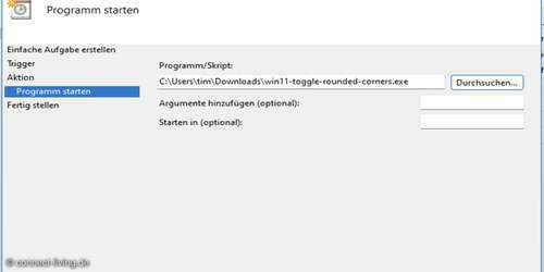 Win11 Toggle Rounded Corners: Taskplaner für Autostart - connect-living