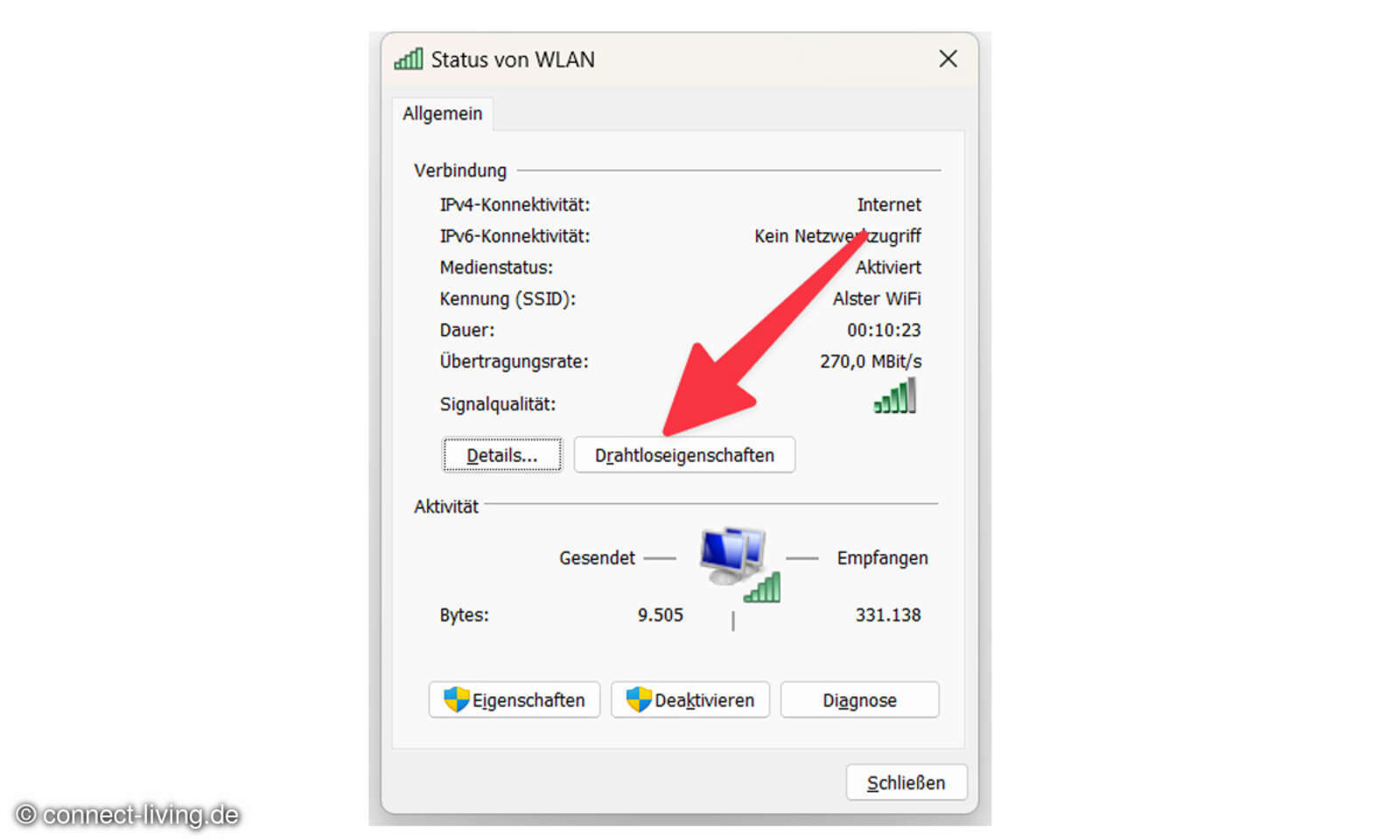 WLAN-Passwort anzeigen in Windows 11 - connect-living
