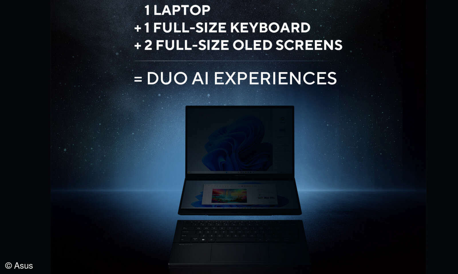 Asus ZenBook Duo: Laptop mit zwei OLED-Displays und vollwertiger ...
