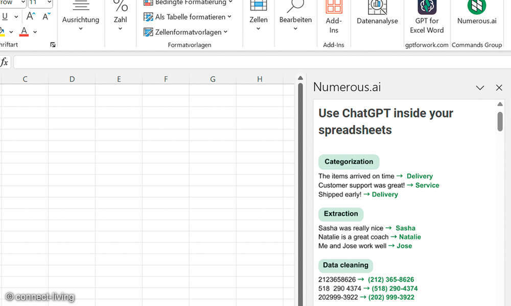 MS Excel mit ChatGPT nutzen: So geht's - connect-living