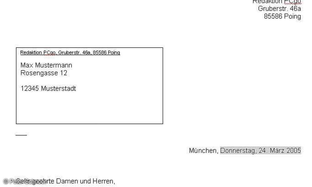 Geschäftsbriefe mit Word - connect-living