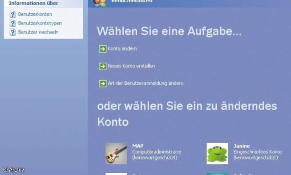 Benutzerkonten einrichten - connect-living