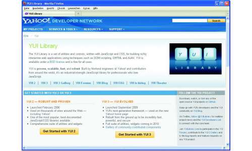 JavaScript-Framework YUI Library - connect-living