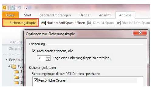 Backup-Add-in im neuen Outlook - connect-living