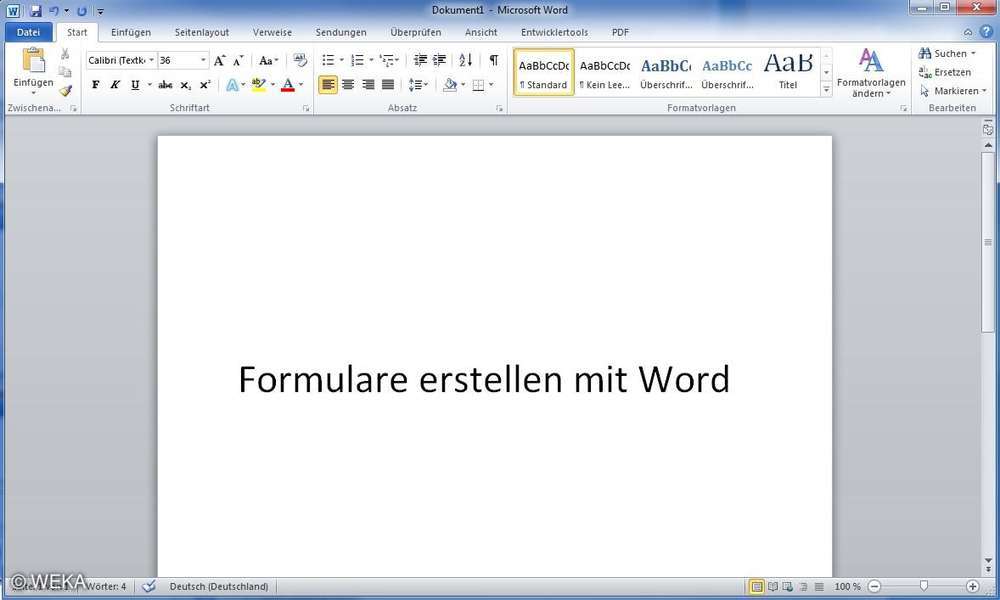 Word Formular erstellen - so geht's - connect-living