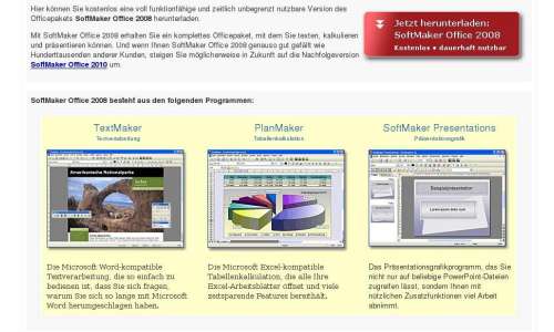 Softmaker Office 2008 gratis, 2010 günstiger - connect-living