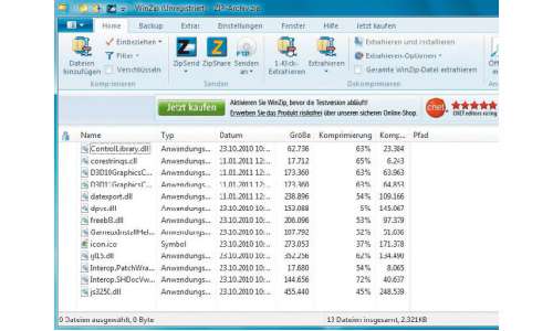 WinZip 16 im Test - connect-living