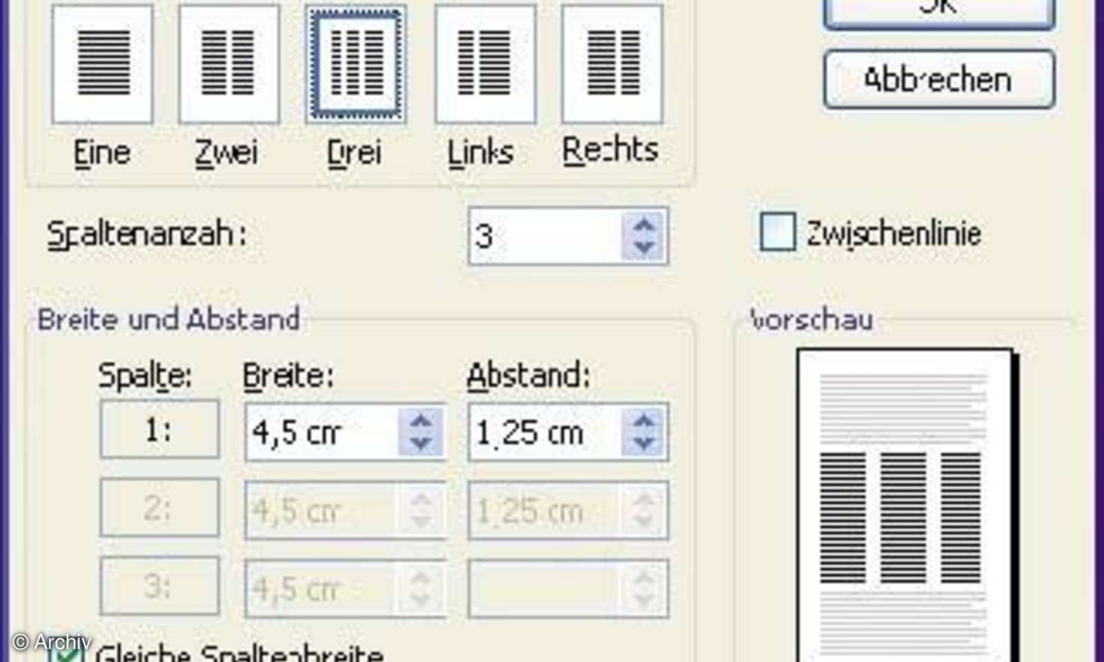 Professionelles Seitenlayout in Word - connect-living