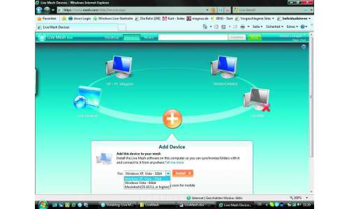 Cloud-Computing: Microsoft Live Mesh - connect-living