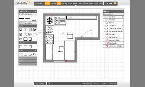 Elektroanlage planen mit dem ELEKTRO+ Raumplaner - connect-living