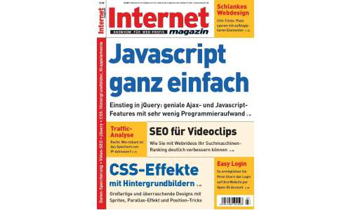 Inhaltsverzeichnis Internet Magazin 7/09 - connect-living