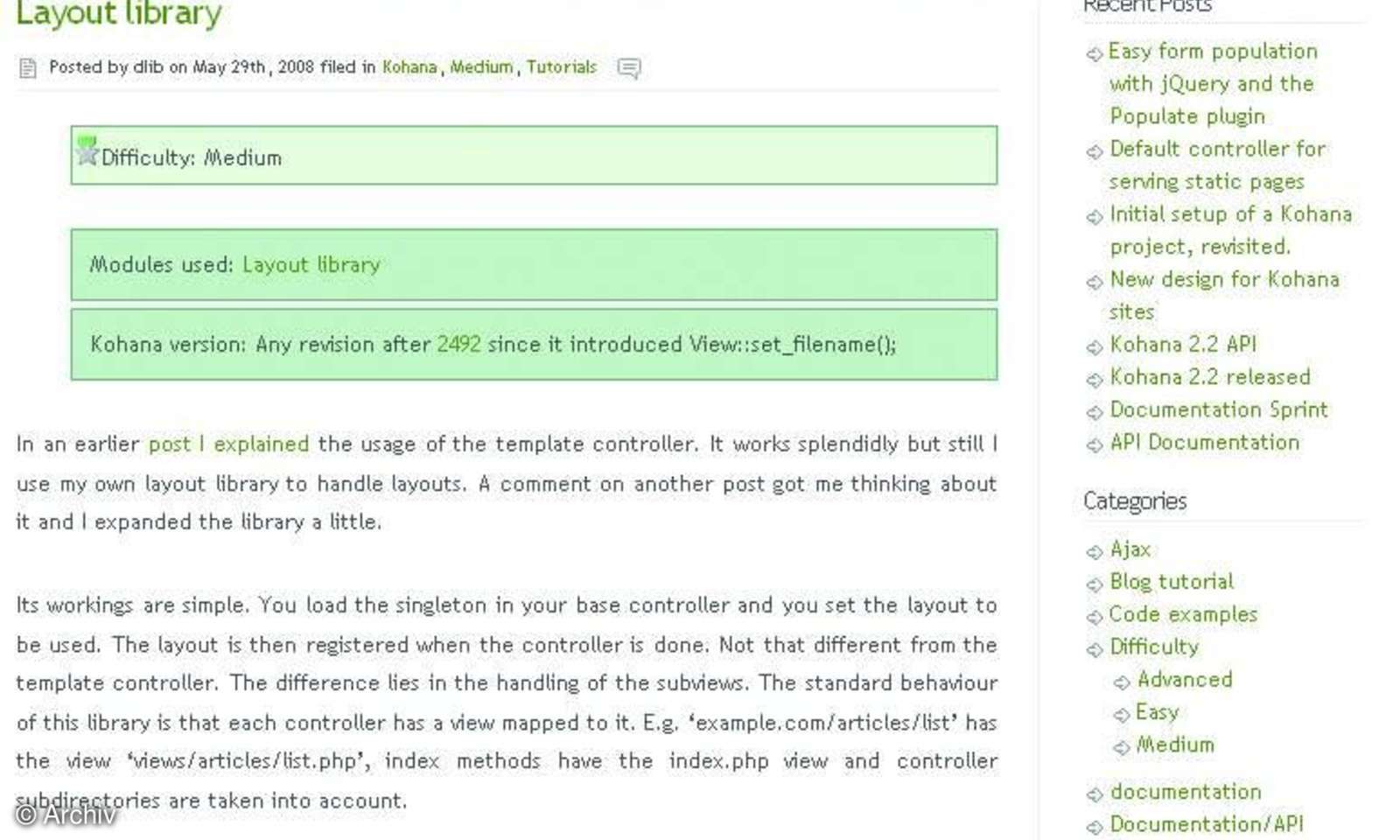 Teil 5: Serie: PHP-Frameworks Teil 4 - Kohana - connect-living